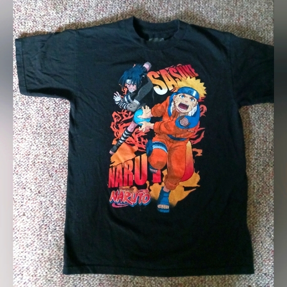 Naruto | Shirts | Naruto Black Mens Graphic Tee Size S | Poshmark
